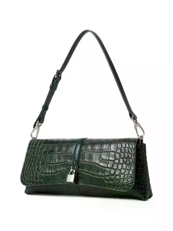 Stella McCartney Croc-effect Padlock Shoulder Bag