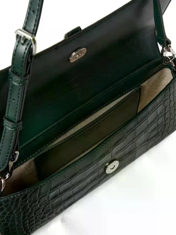 Stella McCartney Croc-effect Padlock Shoulder Bag