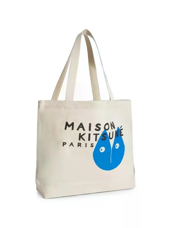Maison Kitsuné Logo-print Tote Bag