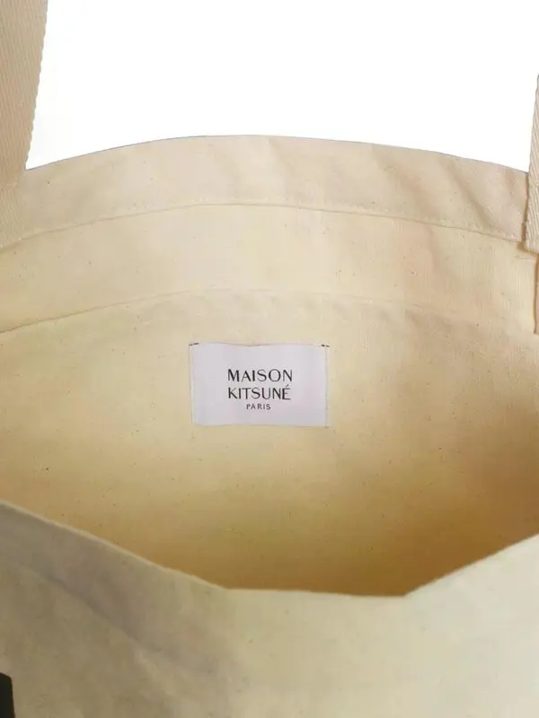 Maison Kitsuné Logo-print Tote Bag