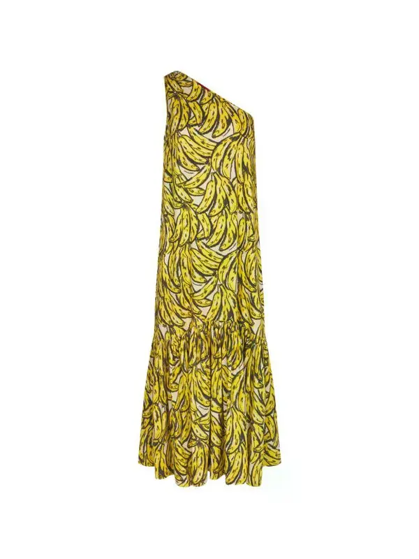 SIMONMILLER Rea Banana-print Mini Dress - Yellow
