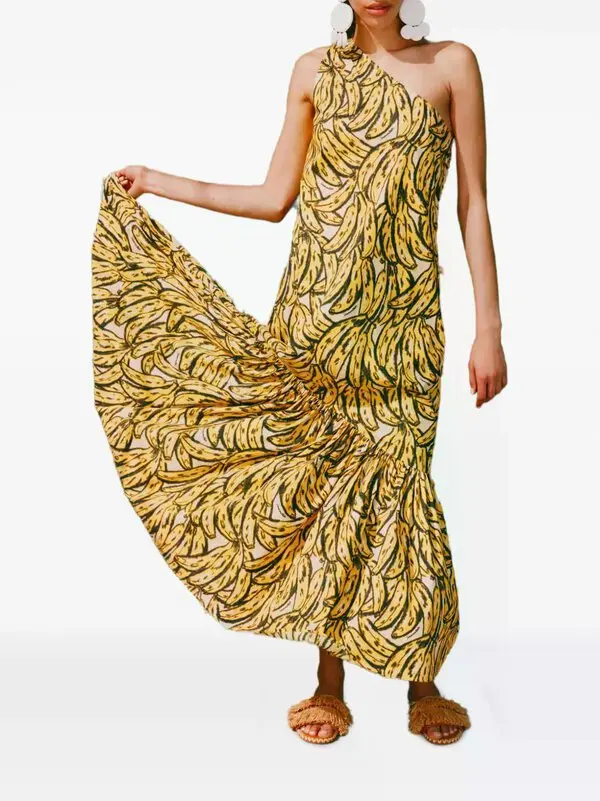 SIMONMILLER Rea Banana-print Mini Dress