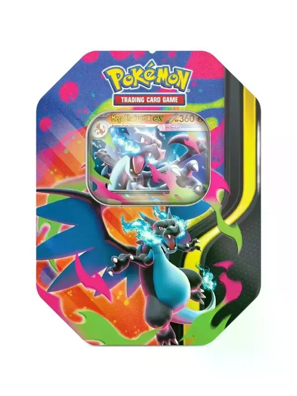 POKEMON Mega Charizard X Ex Tin - Black