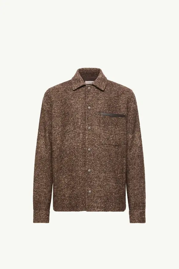 Moncler Check Jersey Shirt Jacket