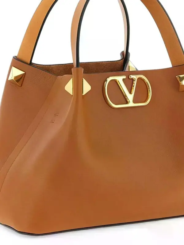 Valentino Garavani Small Logo Leather Tote Bag