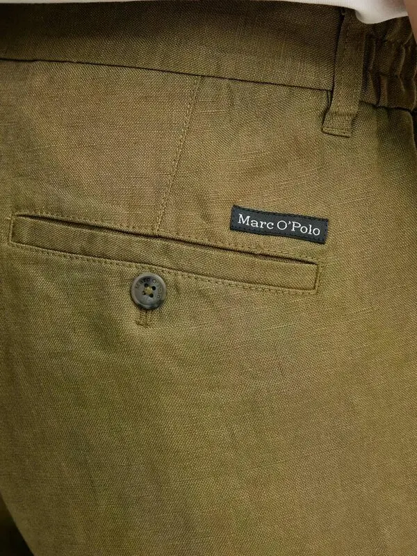 Marc O'polo Logo-patch Linen Shorts