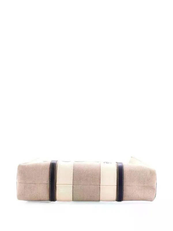 Chloé Woody Canvas With Leather Large Tote Bag