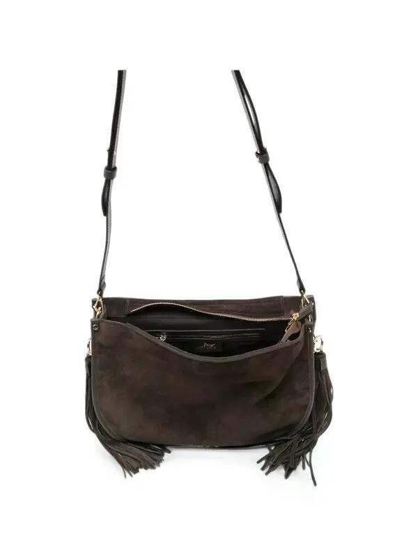 MARC ELLIS Fringed Suede Shoulder Bag