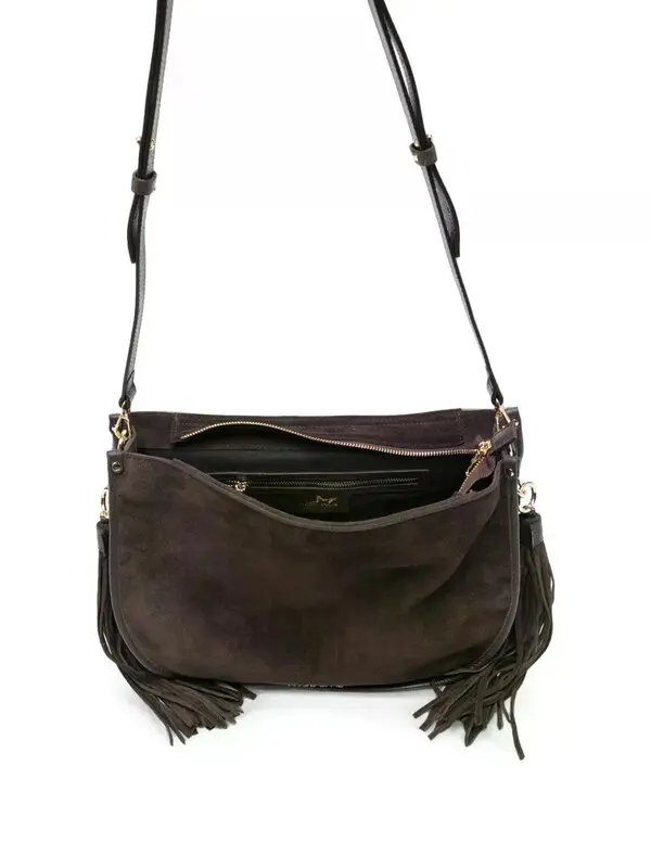 MARC ELLIS Fringed Suede Shoulder Bag