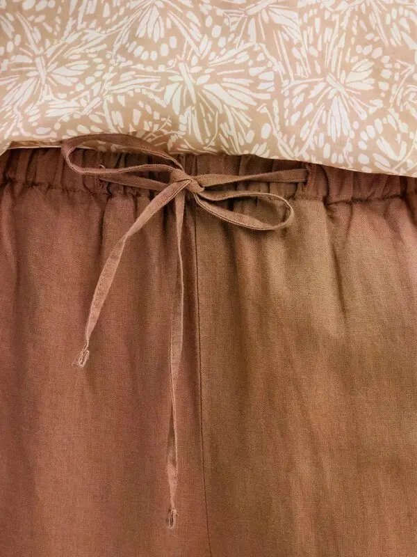 Marc O'polo Drawstring Wide-leg Cotton Trousers