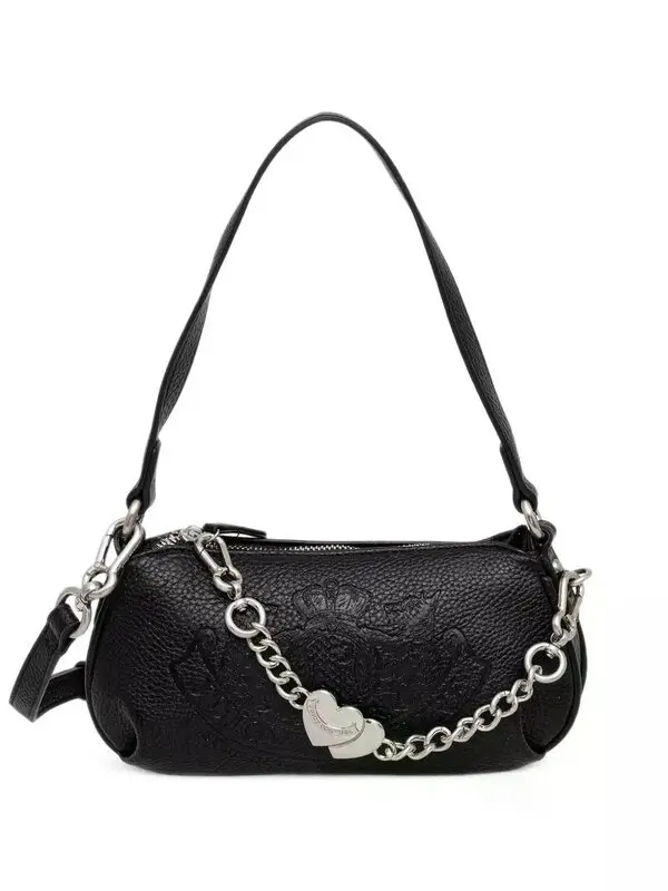 Juicy Couture Logo-embossed Heart-pendant Shoulder Bag