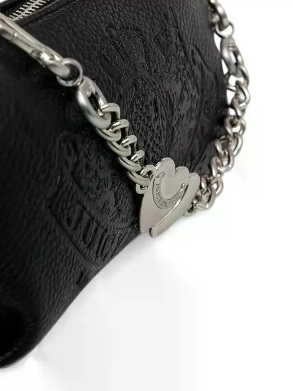 Juicy Couture Logo-embossed Heart-pendant Shoulder Bag