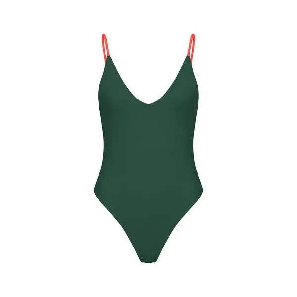 SŪNDAR SWIM The Ouse Swimsuit & Neon Orange Reversible