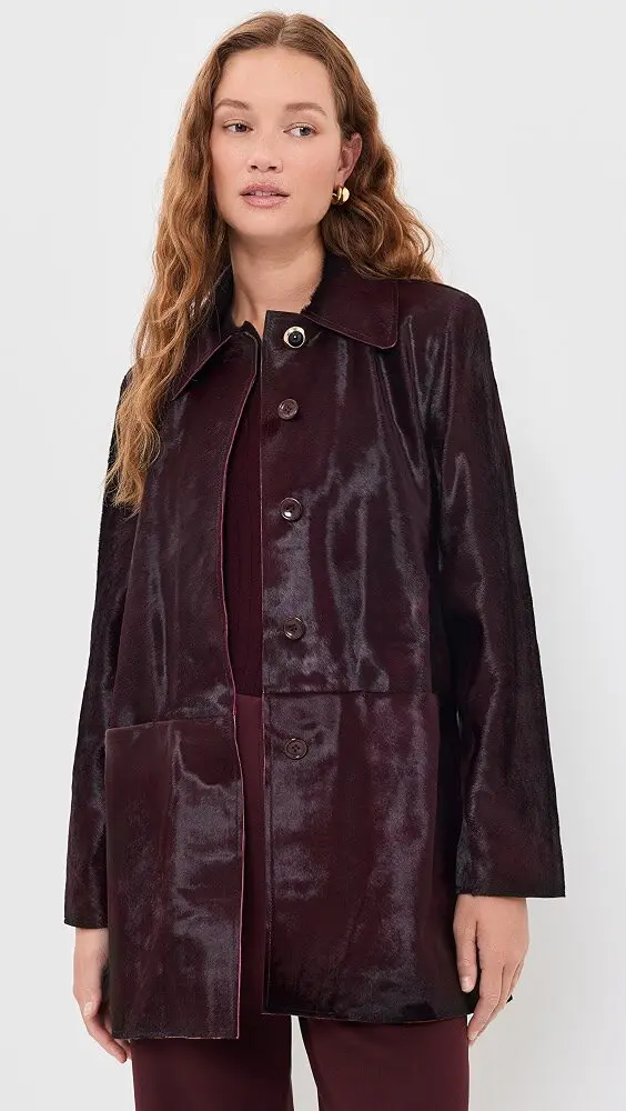 Tanya Taylor Nadia Coat - Deep Redwood