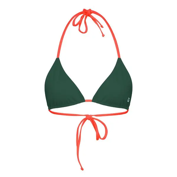 SŪNDAR SWIM The Sarno Bikini Top & Neon Orange Reversible