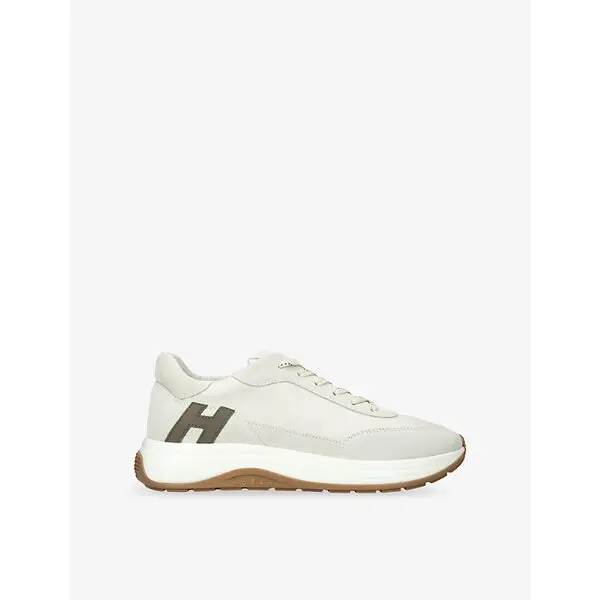 Hogan Allacciato Suede And Leather Trainers