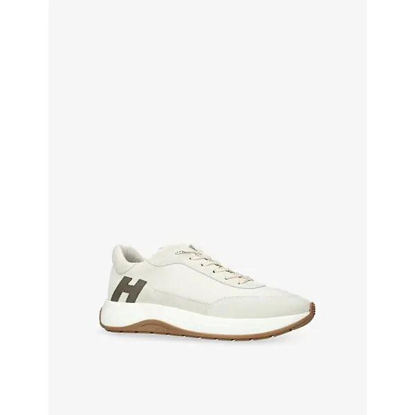 Hogan Allacciato Suede And Leather Trainers