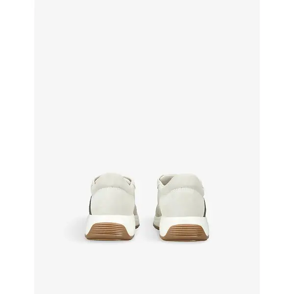 Hogan Allacciato Suede And Leather Trainers