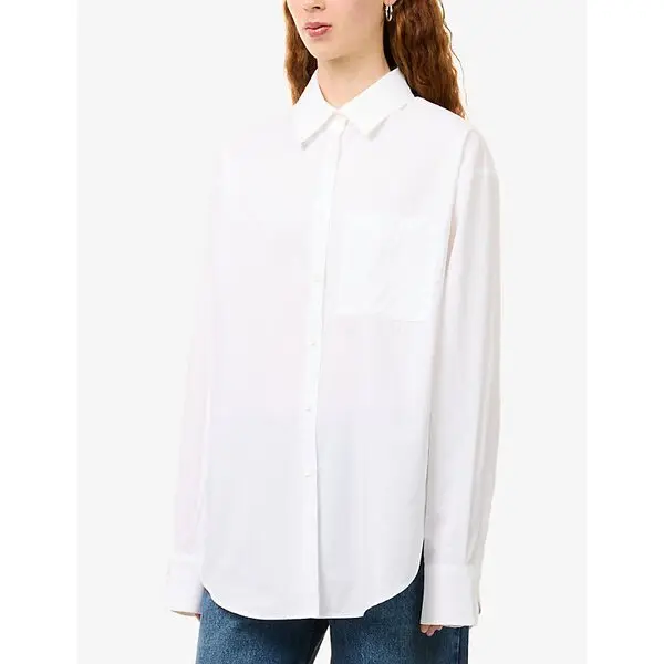 THE FRANKIE SHOP Lui Relaxed-fit Cotton Shirt - White