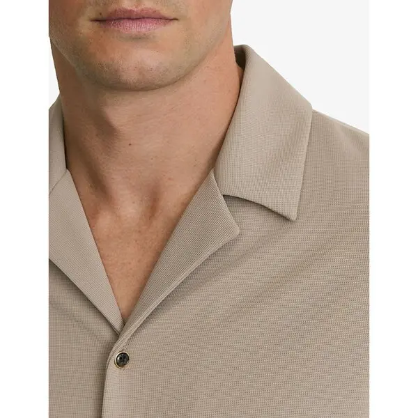 REISS River Stretch-textured Cuban Woven Shirt Xxl