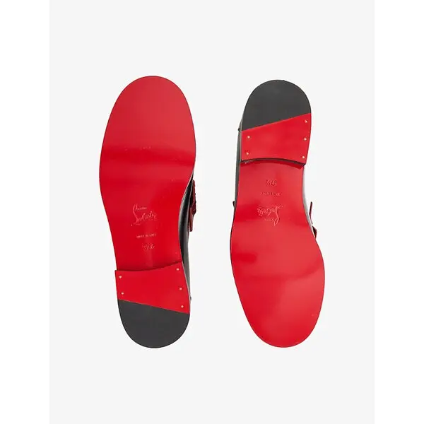 CHRISTIAN LOUBOUTIN Plato Leather Loafers - Black