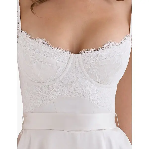 House Of Cb Selena Tie-waist Woven Mini Dress