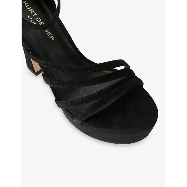 Kurt Geiger Annabell Suede Platform Heeled Sandals
