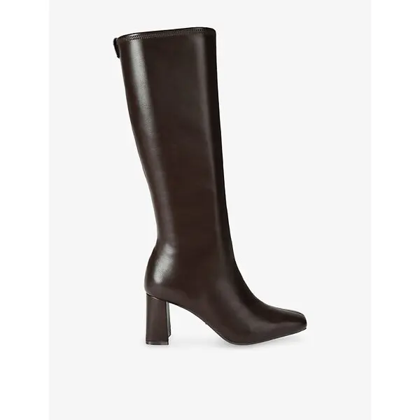 Carvela Rometta Faux-leather Heeled Knee-high Boots