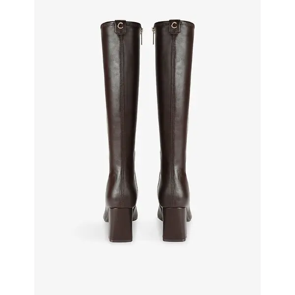 Carvela Rometta Faux-leather Heeled Knee-high Boots