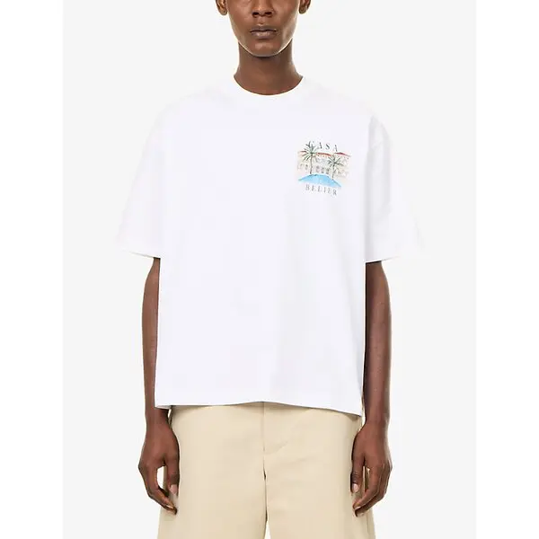 BELIER Casa Graphic-print Cotton T-shirt Xxl