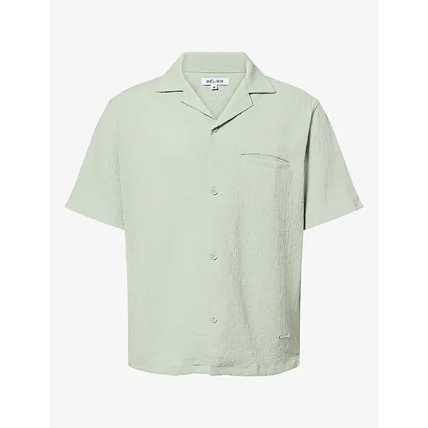 BELIER Hassan Seersucker Shirt - Sage