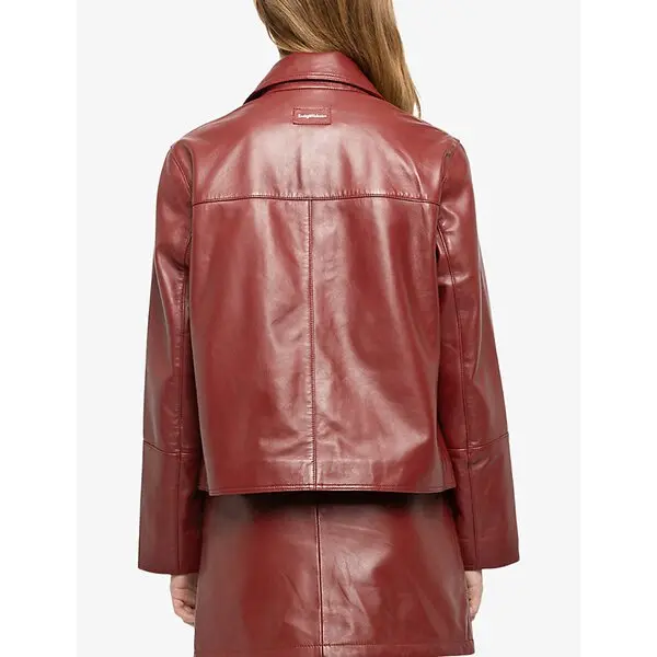 Zadig&Voltaire Lessa Collared Leather Jacket