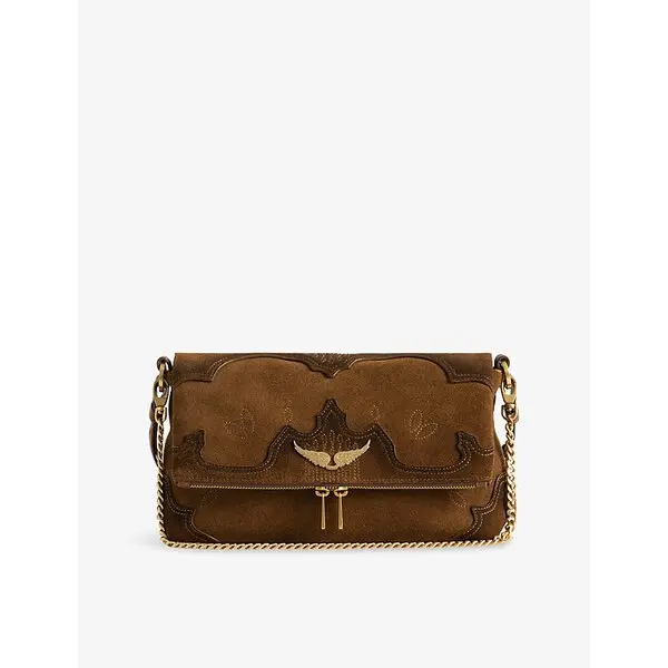 Zadig&Voltaire Rocky Ii Western Used Suede Shoulder Bag