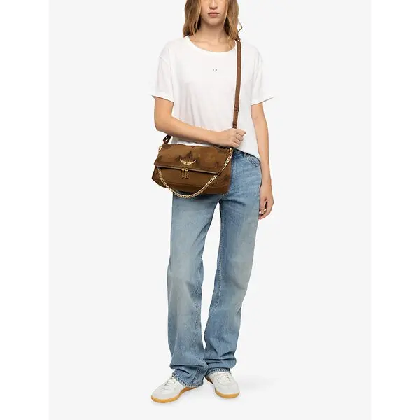 Zadig&Voltaire Rocky Ii Western Used Suede Shoulder Bag
