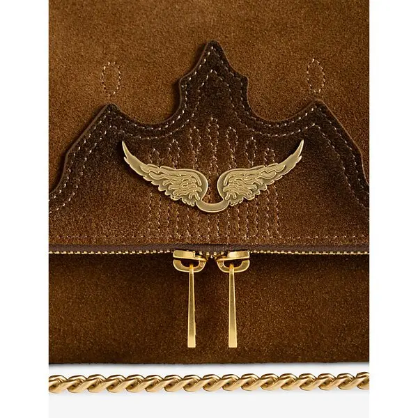 Zadig&Voltaire Rocky Ii Western Used Suede Shoulder Bag