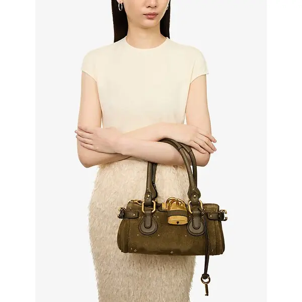 Chloé Paddington Small Suede Top-handle Bag