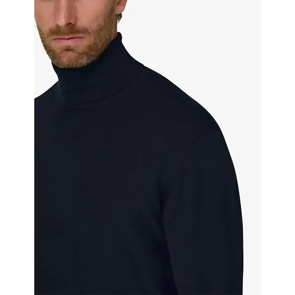 Boggi Milano Turtleneck Regular-fit Merino Wool Jumper