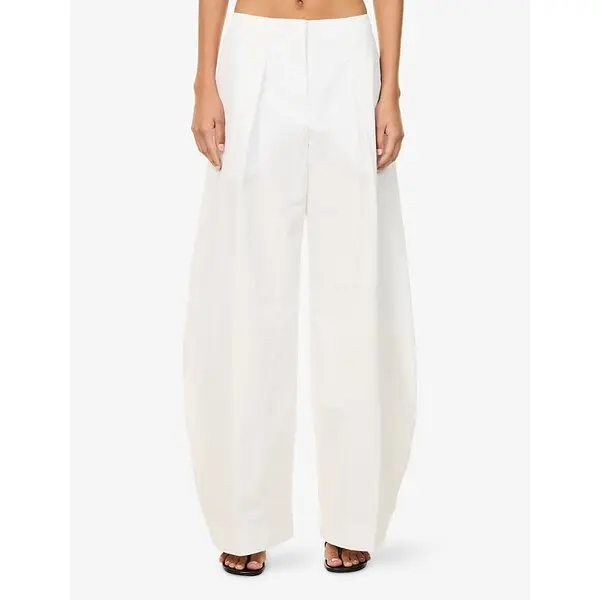 Jacquemus Pantalon Ovalo Barrrel-leg Woven Trousers