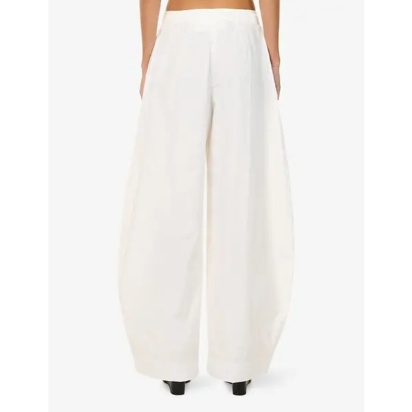 Jacquemus Pantalon Ovalo Barrrel-leg Woven Trousers