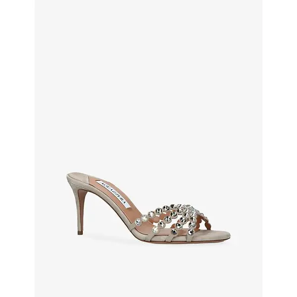 AQUAZZURA Tequila 75 Leather Mules
