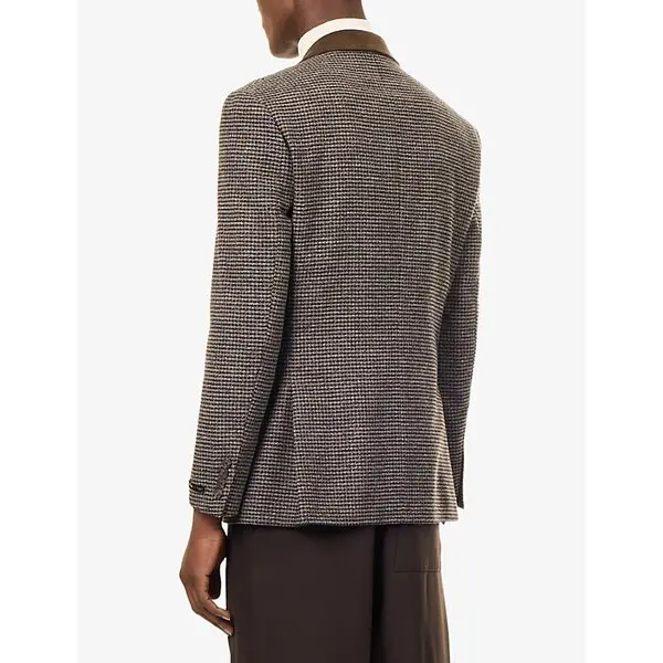 TED BAKER X THE GENTLEMAN Ted Baker X The Gentlemen Puppytooth Single-breasted Woven Blazer