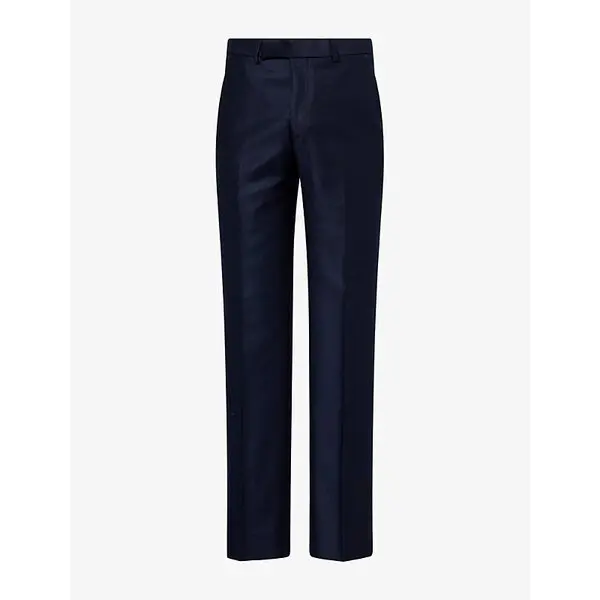 TED BAKER X THE GENTLEMAN Ted Baker X The Gentlemen Tailored Wool Trousers - Navy