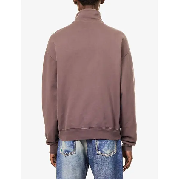 Jacquemus The Gros Grain Half-zip Cotton-jersey Sweatshirt