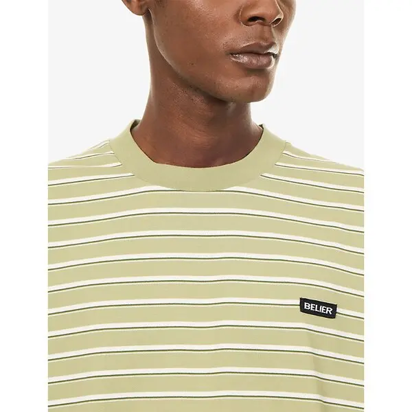 BELIER Earl Striped Cotton T-shirt