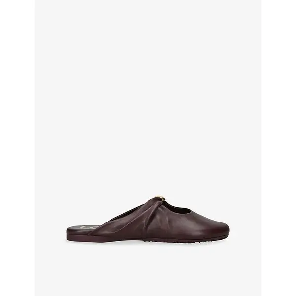 Loewe Pebble Soft Ballerina Leather Mules