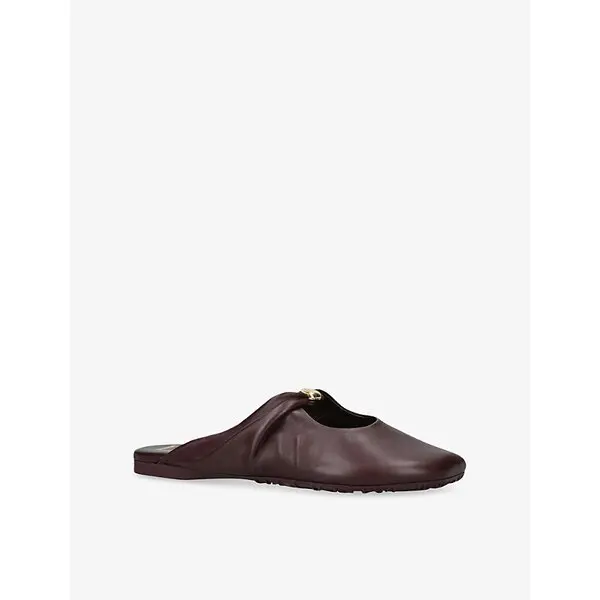 Loewe Pebble Soft Ballerina Leather Mules