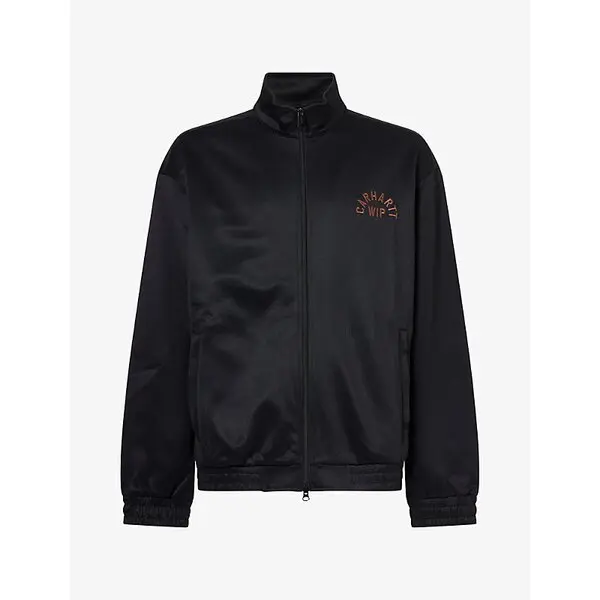 Carhartt Work In Progress Bolon Logo-embroidered Woven Track Jacket - Black
