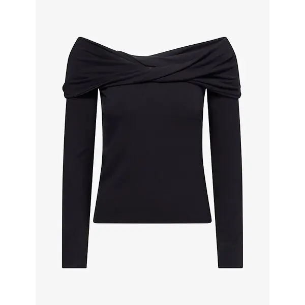 Paige Aaliyah Bardot Stretch-jersey Top