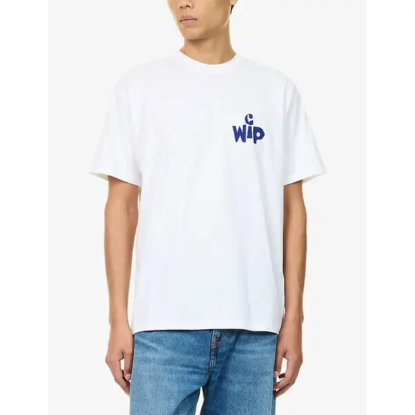 Carhartt Work In Progress Cutout Graphic-print Cotton T-shirt - White