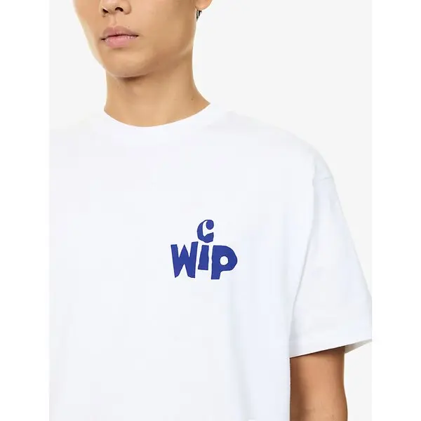 Carhartt Work In Progress Cutout Graphic-print Cotton T-shirt - White